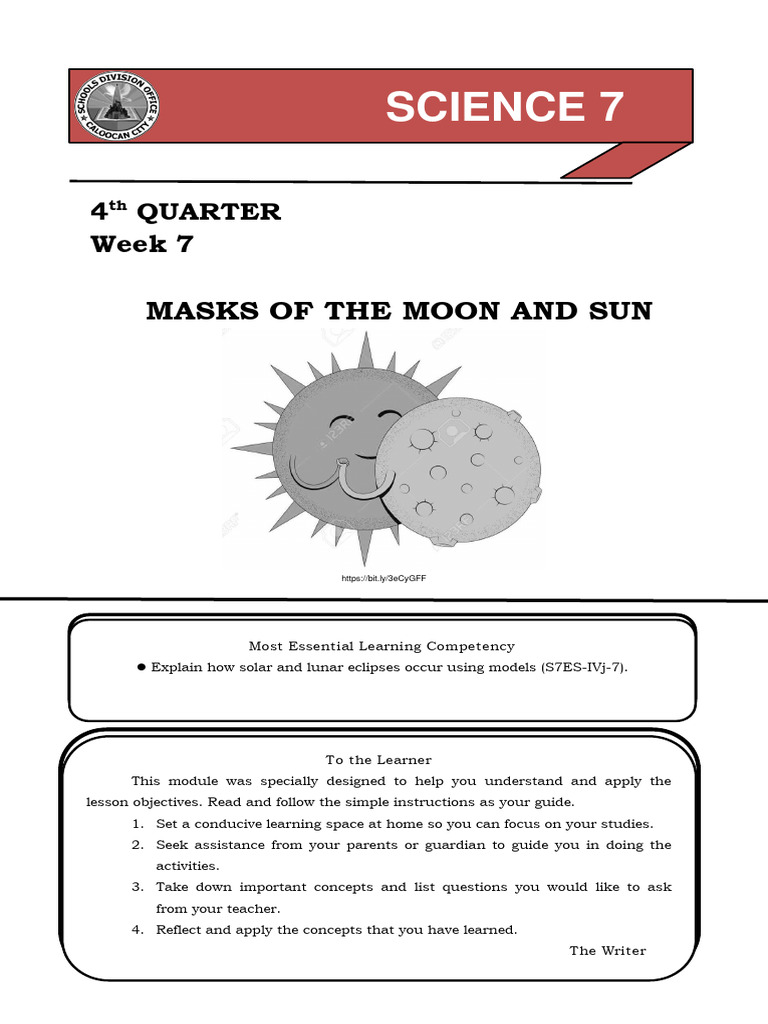 Science 7 Q4 Week 7 | PDF | Solar Eclipse | Moon