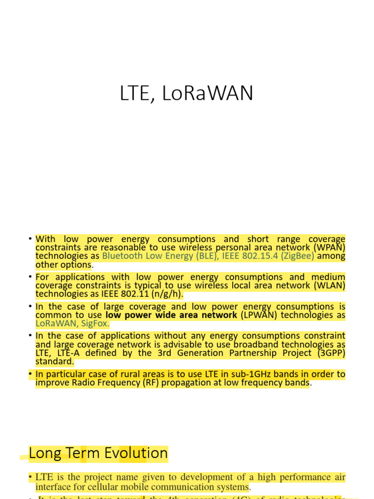 LTE | PDF | Computer Network | Lte (Telecommunication)
