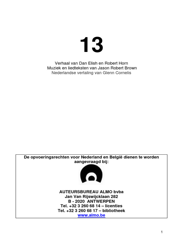 13 Script Nederlands | PDF