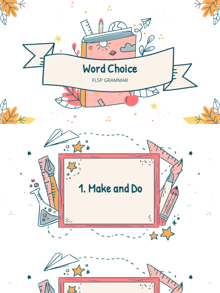 Week 7 - Word Choice | PDF | Verb | Grammatical Number