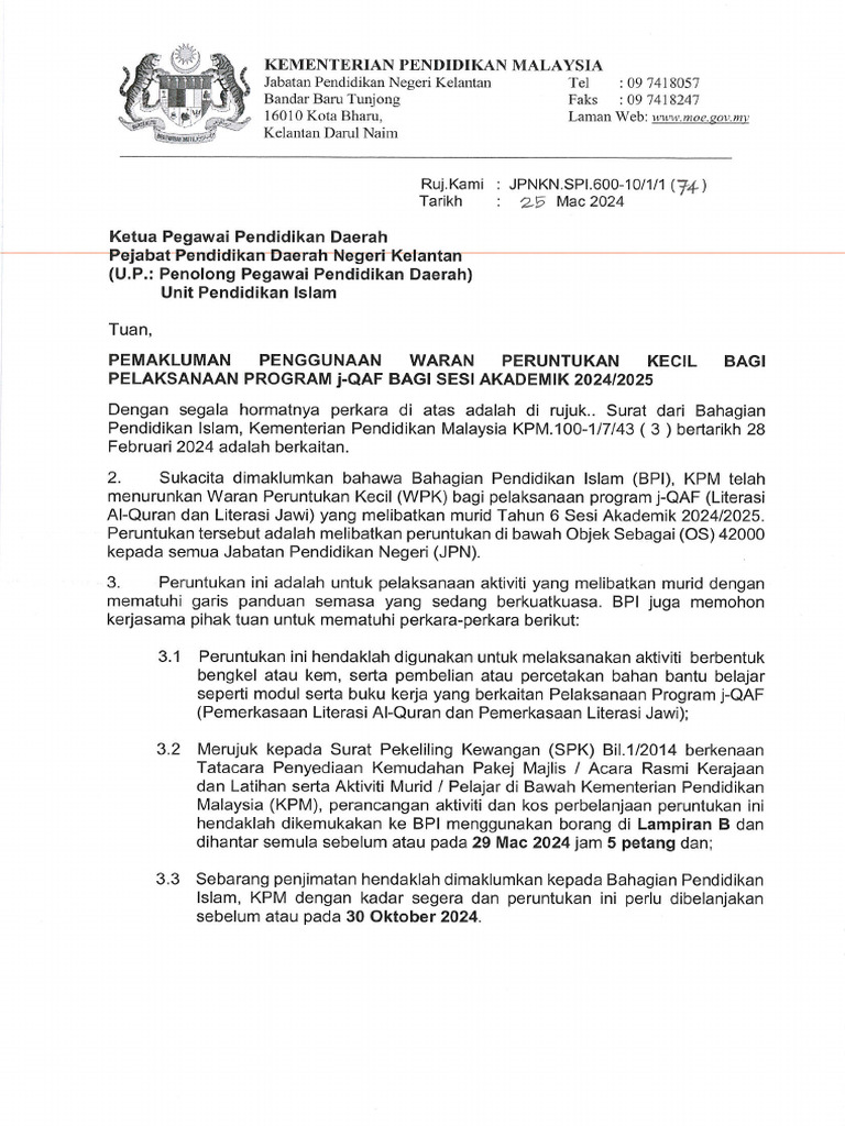 Makluman Prog j-QAF 2024 | PDF