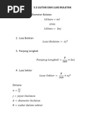 Nota Ringkas Matematik BULATAN | PDF
