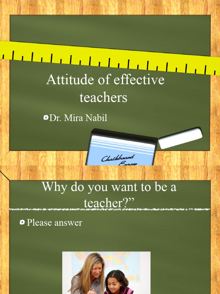 Attitude of Effective Teachers | PDF | Teachers | Bullying