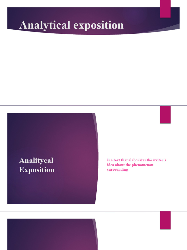 Analytical Exposition | PDF