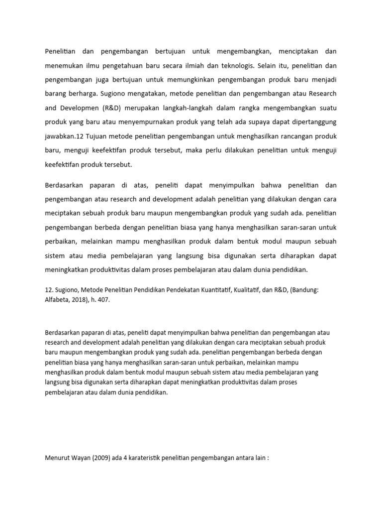 Penelitian dan Pengembangan R&D | PDF