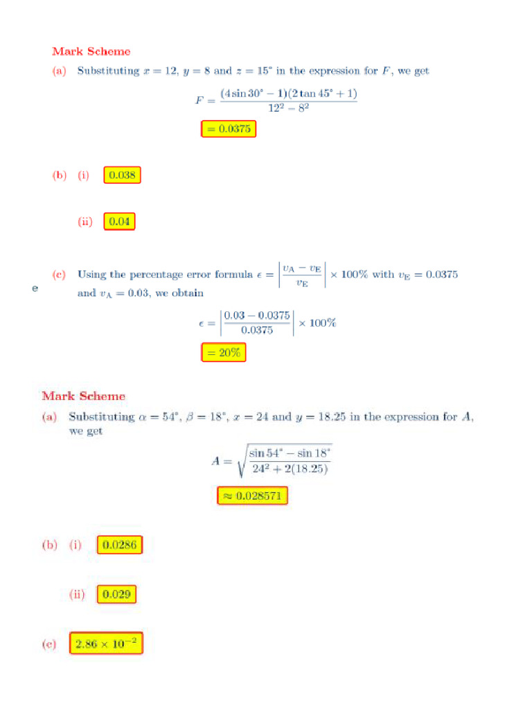 Revision Booklet 1 - Chapter 1 WORKED SOLUTIONS | PDF