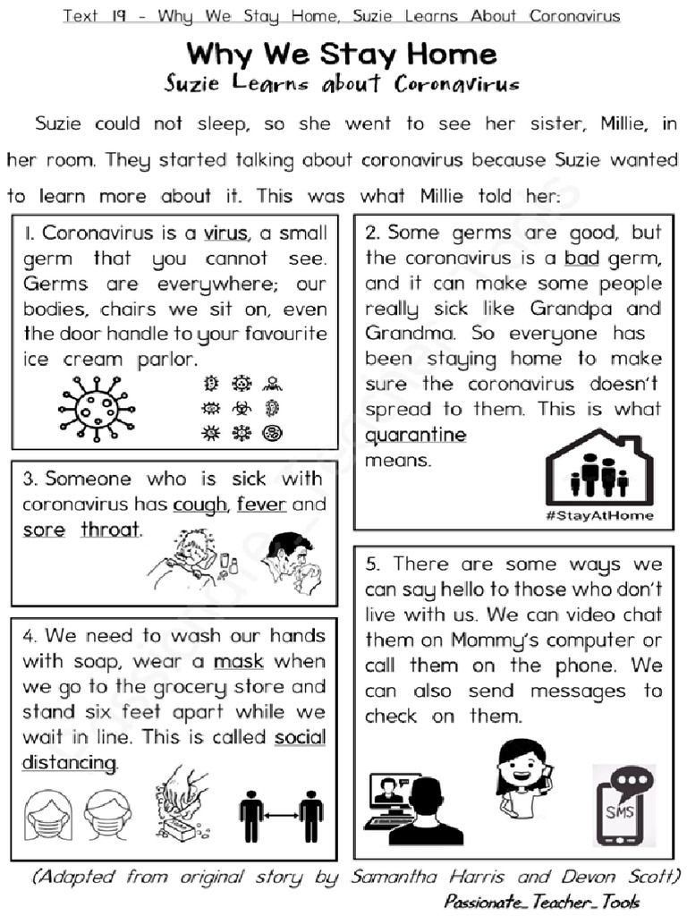 Corona Virus Worsheets | PDF