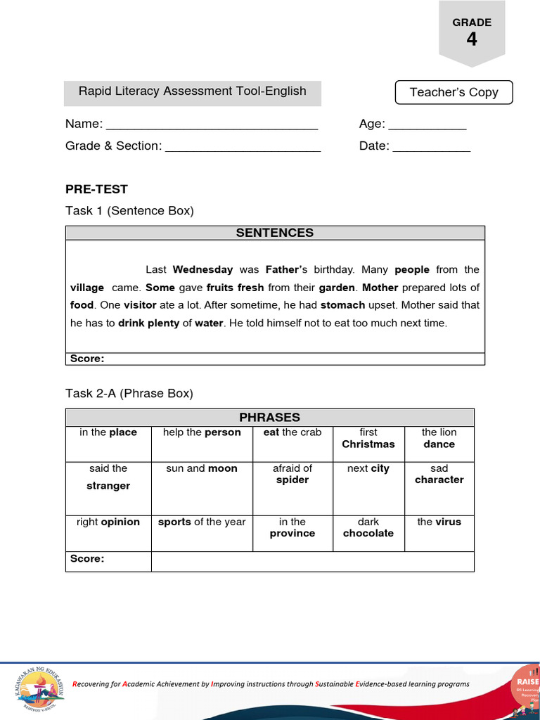 Grade 4 RLA | Download Free PDF | Literacy | Learning