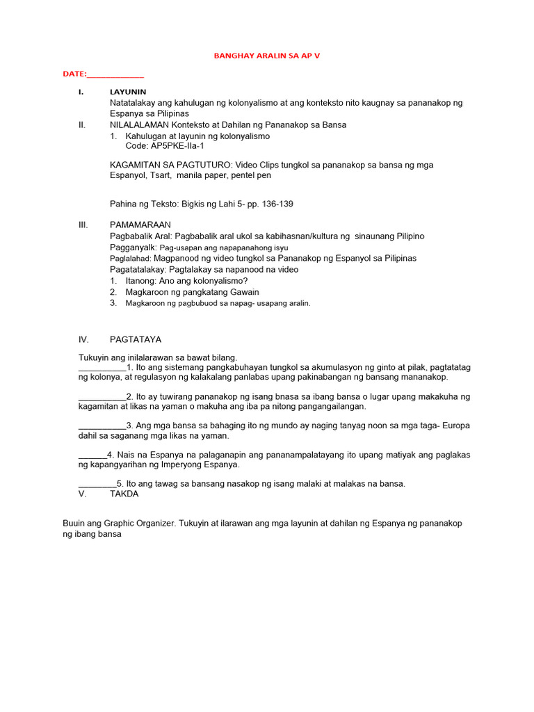 LP Ap Q2 Week 1 | PDF