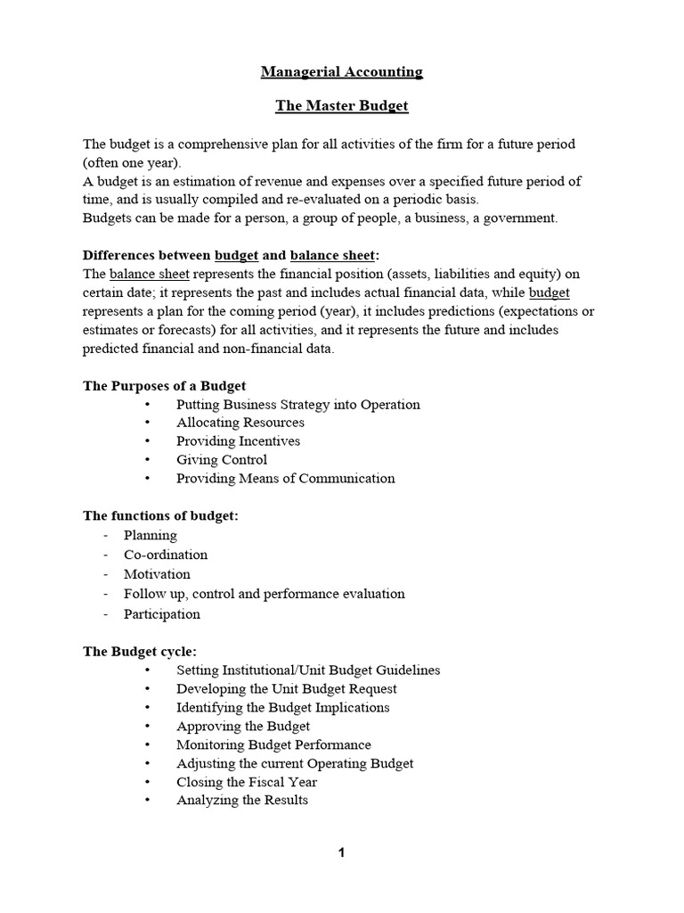 Managerial Accounting: Production Budgets | PDF | Expense | Budget