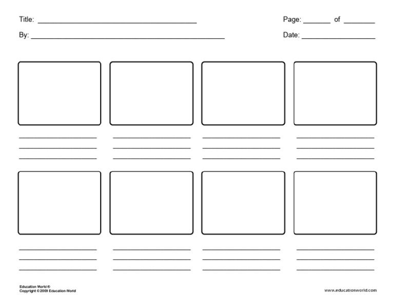1.3 Storyboard Template 8 Panels | PDF