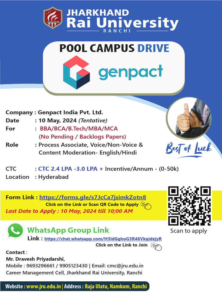 Pool Campus Drive - Genpact | PDF