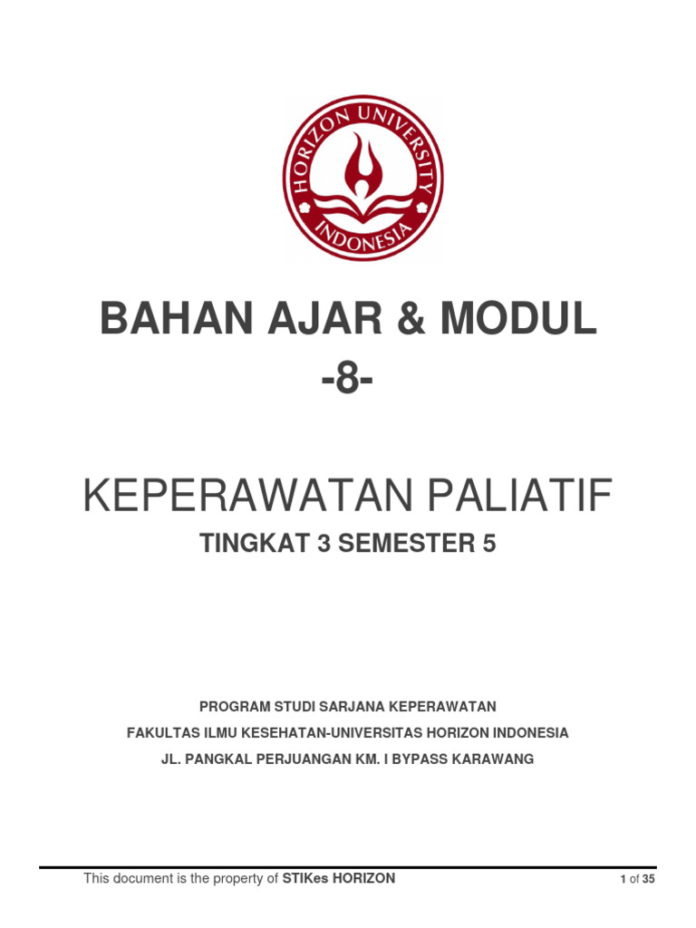 Modul 8 PAIN MANAGEMENT PALIATIF CARE PDF Fix | PDF | Pengembangan Diri ...