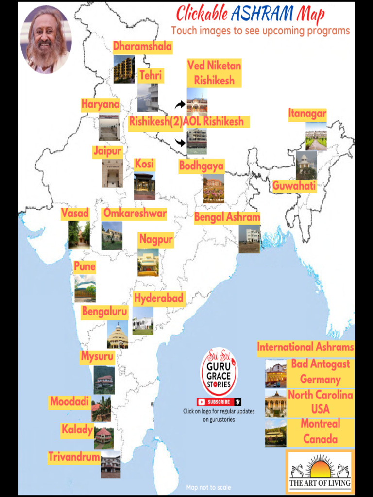all aol ashram clickable map | PDF