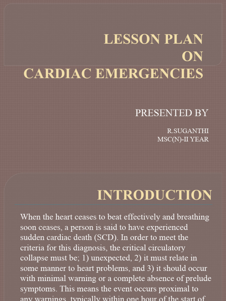 Cardiac Emergency | PDF | Myocardial Infarction | Heart