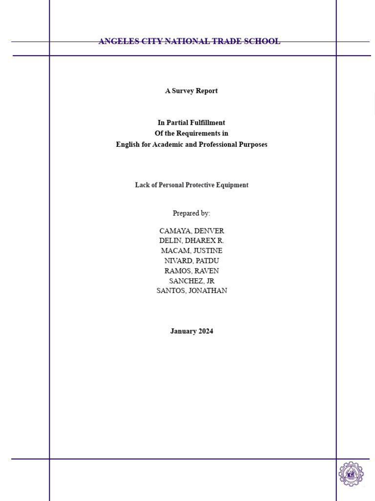 Final Output Template | PDF | Personal Protective Equipment | Welding