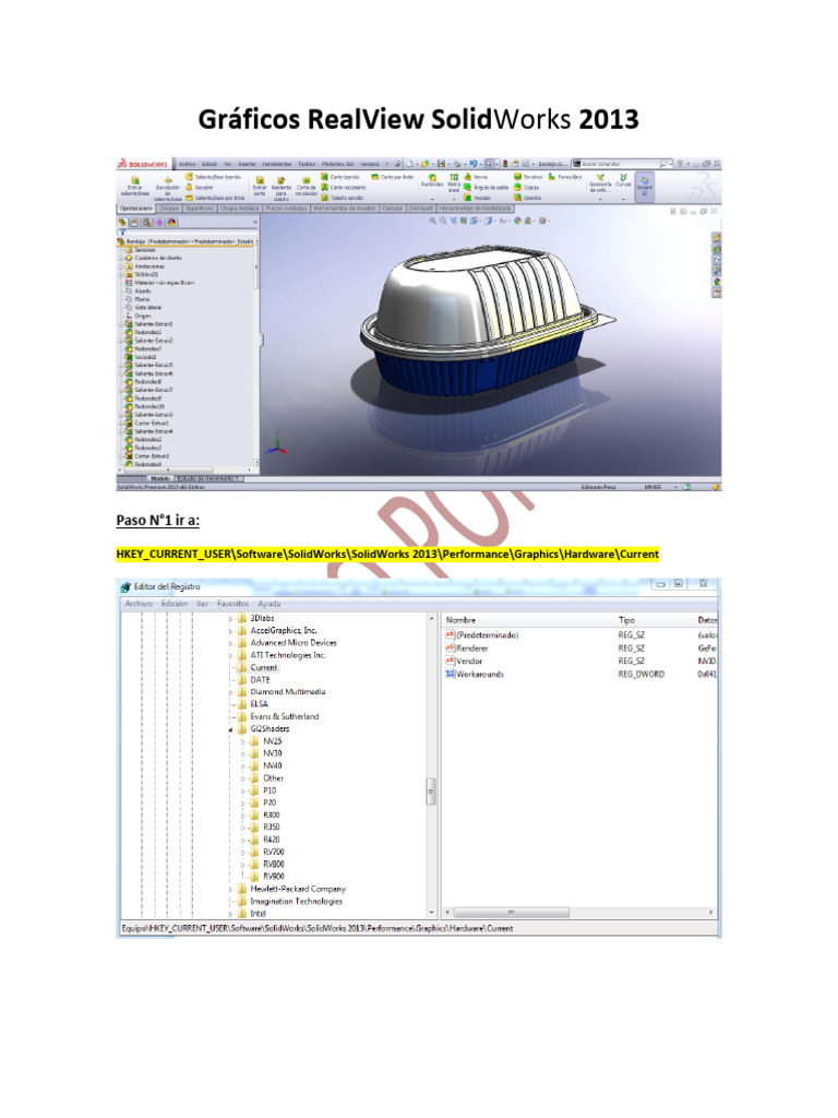 Habilitar RealView SolidWorks | PDF | Informática