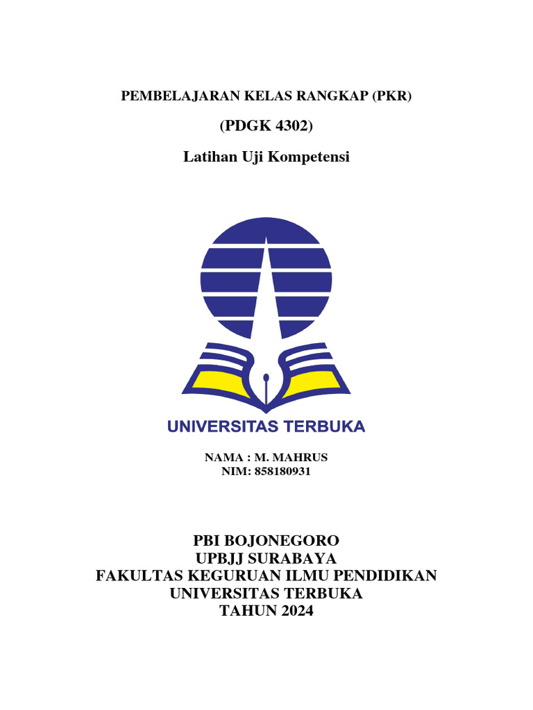 Latihan Uji Kompetensi 1 (M. Mahrus) | PDF