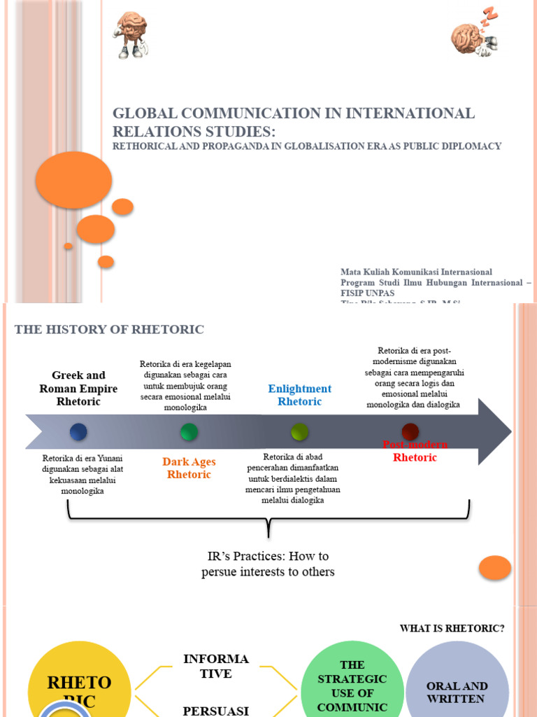 Global Communication in International Relations Studies - Rethorical and Propaganda in ...