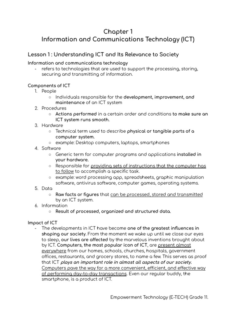 UNIT 1 - ETECH (1) | PDF | World Wide Web | Internet & Web