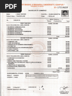 BA Final Year Marksheet Sample | PDF