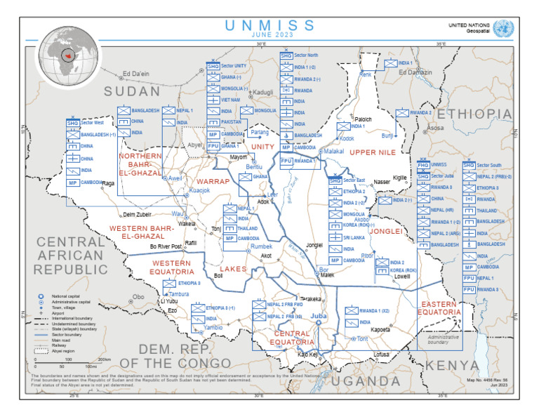 South Sudan - UNMISS, June 2023 | PDF | 3rd Millennium Conflicts ...