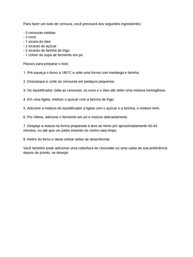 Receitas De Bolo De Pdf