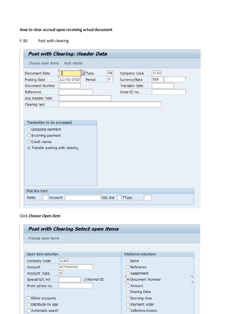 How To Clear Accrual | PDF | Finance & Money Management