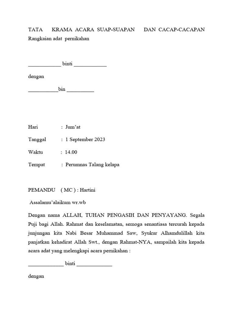 Suapsuapan MC | PDF