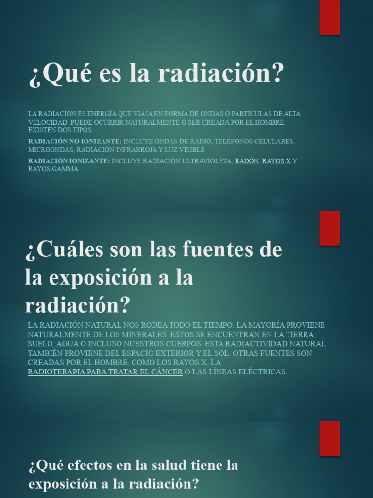 Qué Es La Radiación | Descargar gratis PDF | Radiación ionizante ...