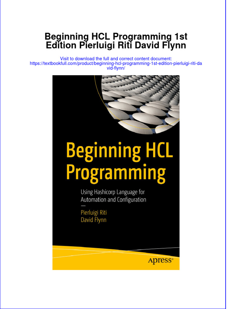 Full Chapter Beginning Hcl Programming 1st Edition Pierluigi Riti David Flynn Pdf Pdf