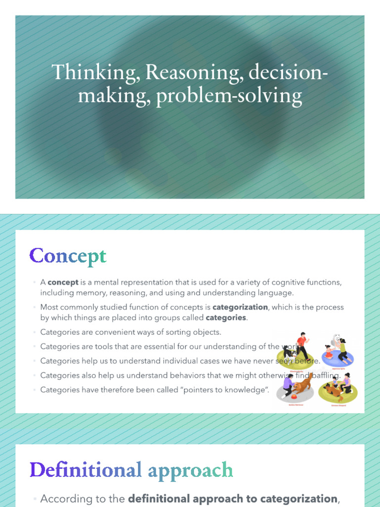 Thinking, Reasoning, Problem Soving and Decision Making | PDF ...