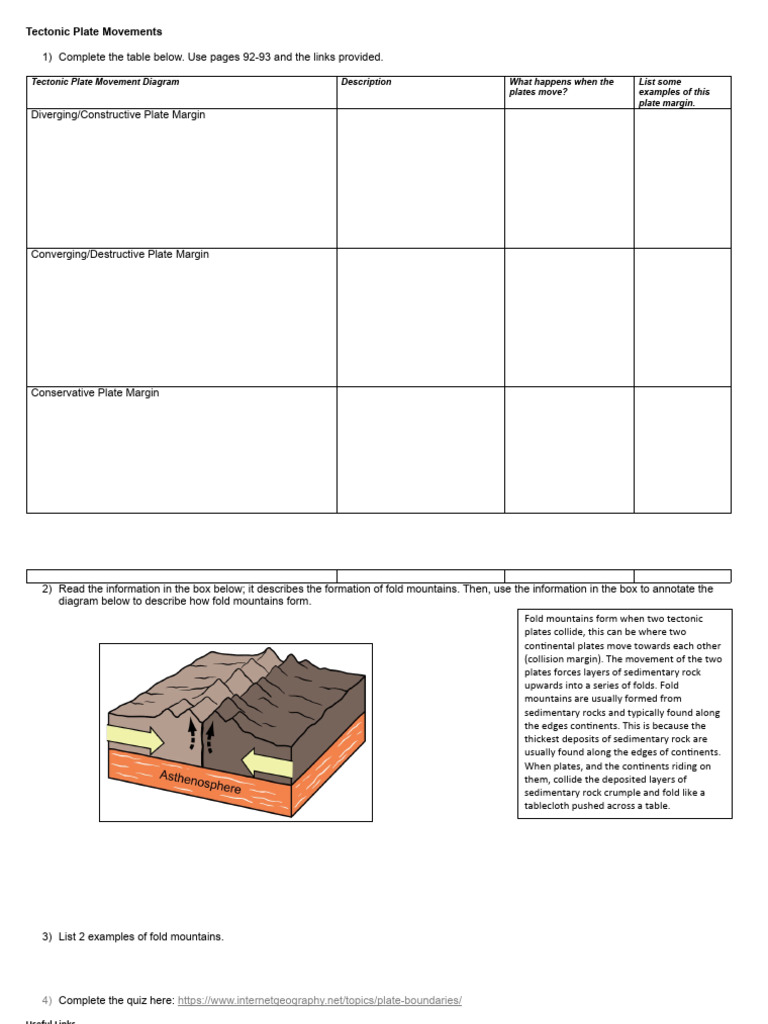 6-Tectonic Plate Movements | Download Free PDF | Plate Tectonics ...
