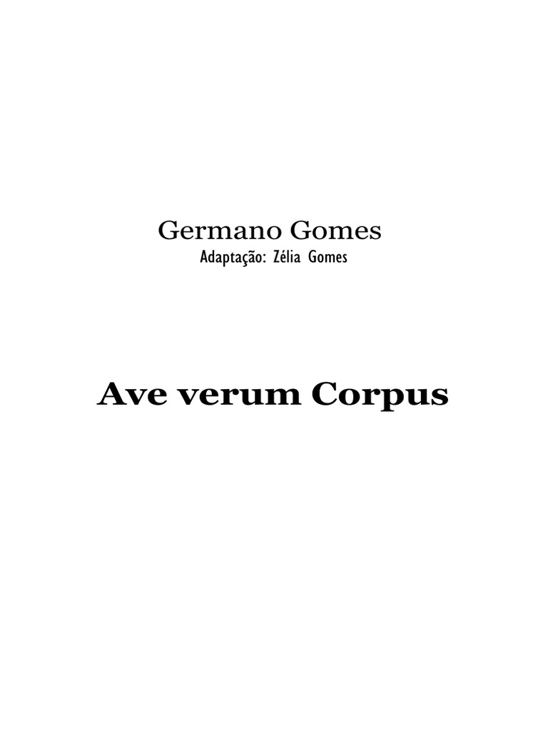 AVE VERUM CORPUS - Ave Verum Corpus | PDF | Collation | Calligraphie latin