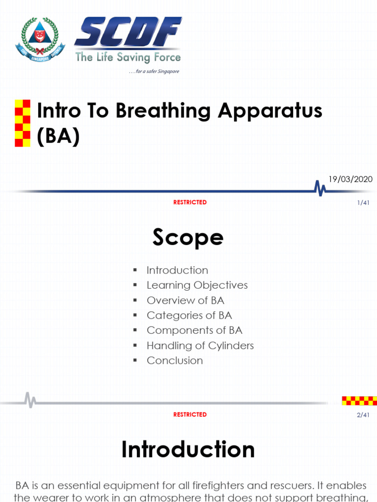 Introduction to Breathing Apparatus (BA) | PDF | Equipment | Respiration