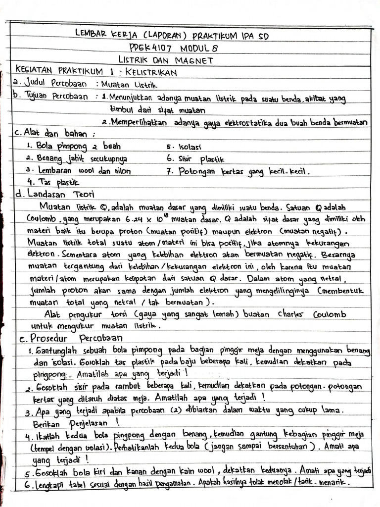 LKP IPA Modul 8 KP 1 | PDF