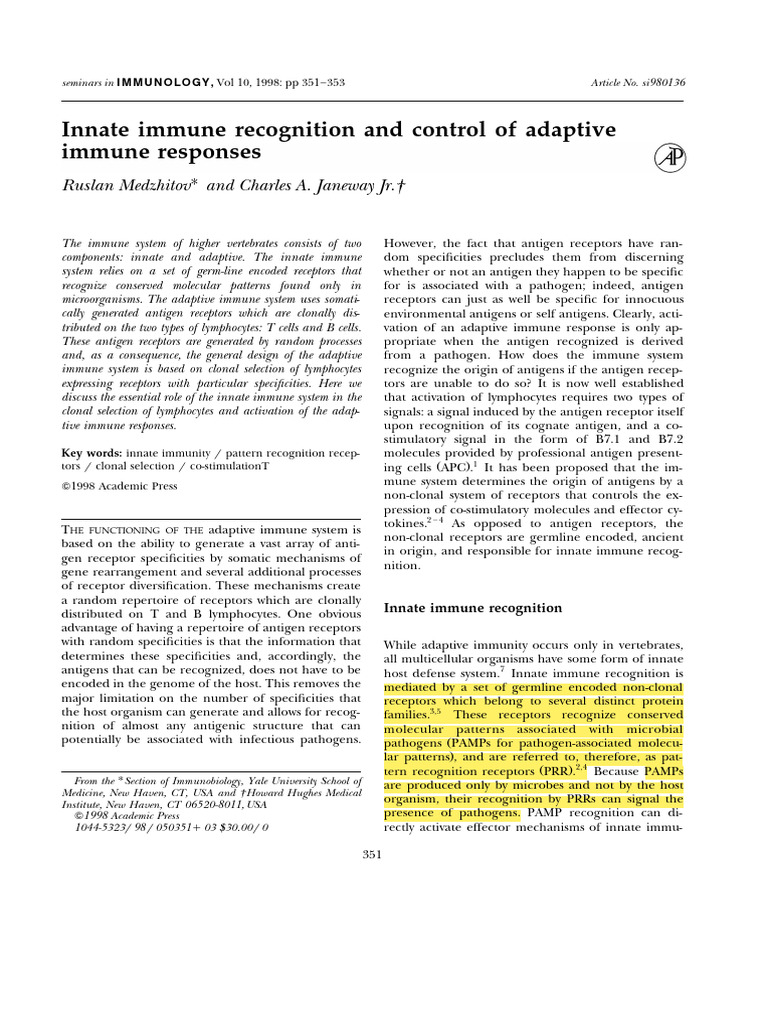 INS Model - Janeway (9942) | PDF | T Cell | Immune System