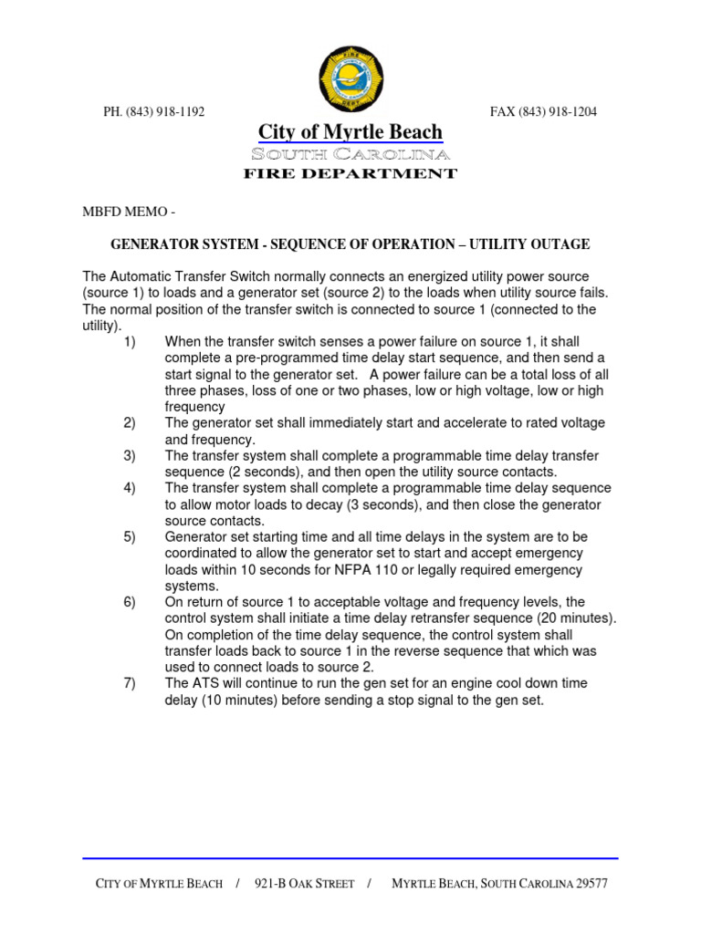 MBFD Generator Operation Guide | PDF | Equipment | Manufactured Goods