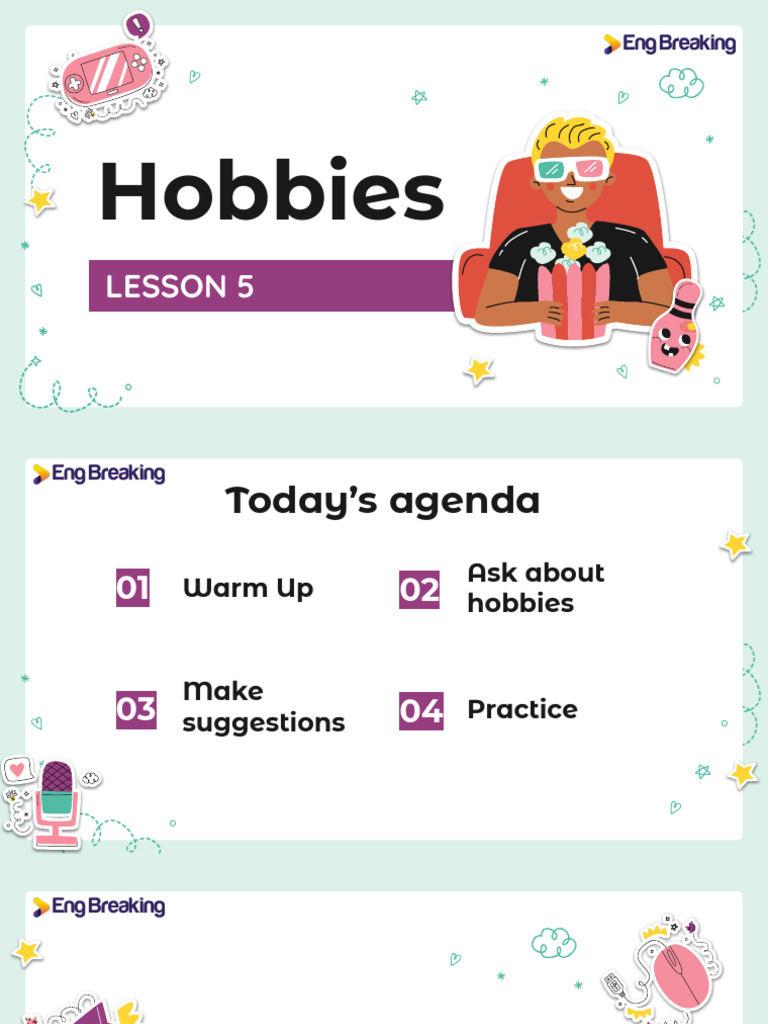 L5 - ID - Let's Talk - Lesson 5. Hobbies - pptx-1 | PDF | Hobbies