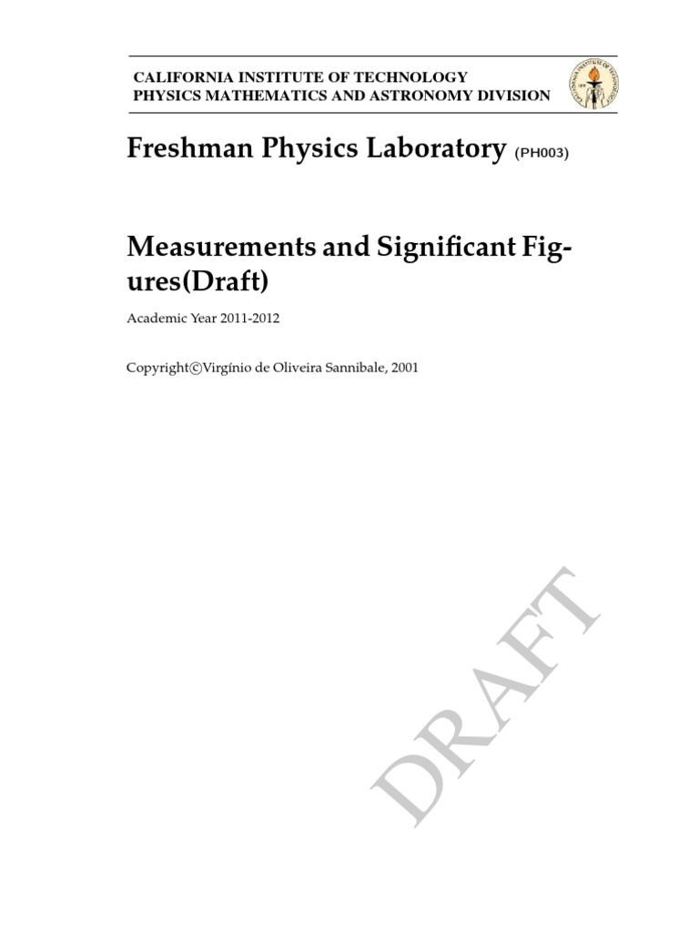 Significant Figures and Measurements | Download Free PDF | Uncertainty ...