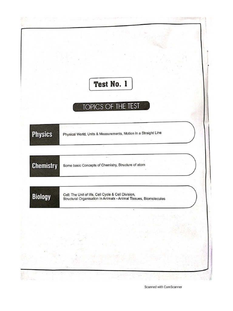 AIATS 01 Question Paper | PDF