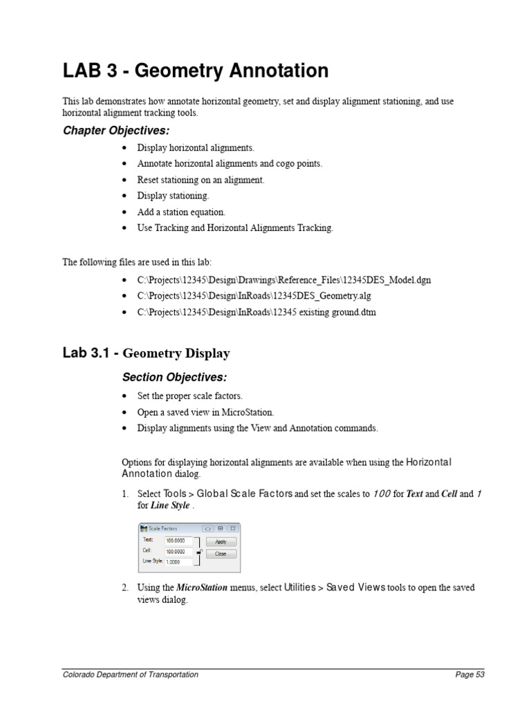 Geometry Fundamentals-Lab-Geometry Annotation | PDF | Menu (Computing) | Annotation