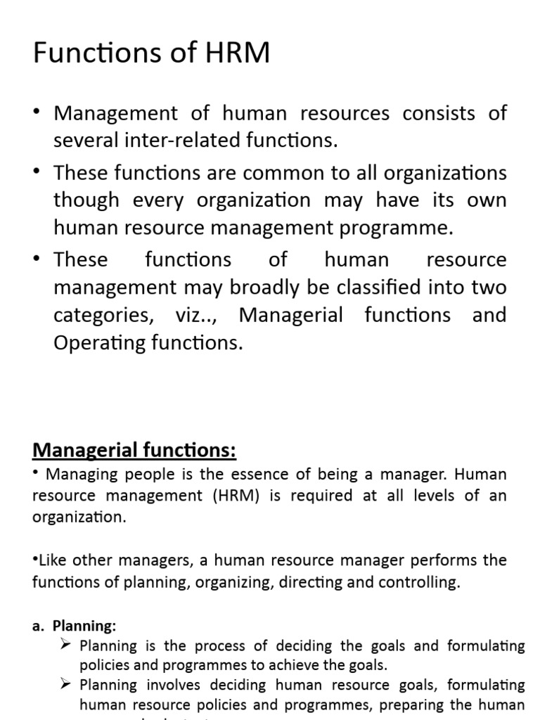 Unit 1 HRM | Download Free PDF | Human Resource Management | Employment