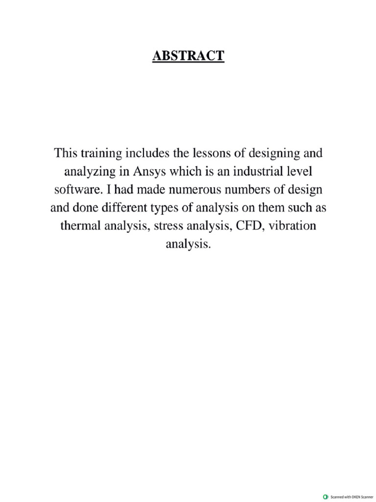 Ansys Project Report | PDF