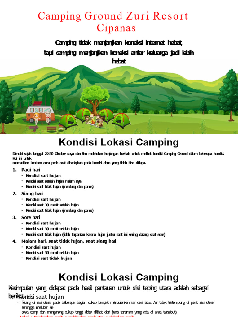 Proposal Camping Ground | PDF