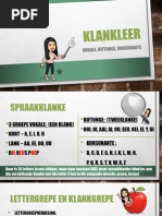 Afrikaans: Klankleer - Aktiwiteit | PDF