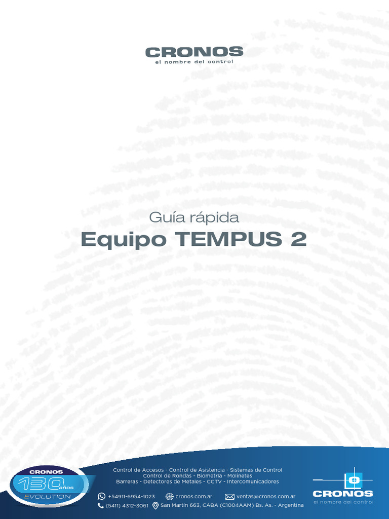 Guia Rapida Tempus 2 | PDF | Informática