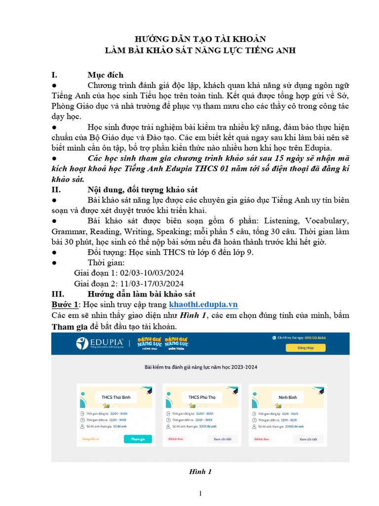 Thai Binh - Huong Dan Lam Bai Khao Sat | PDF