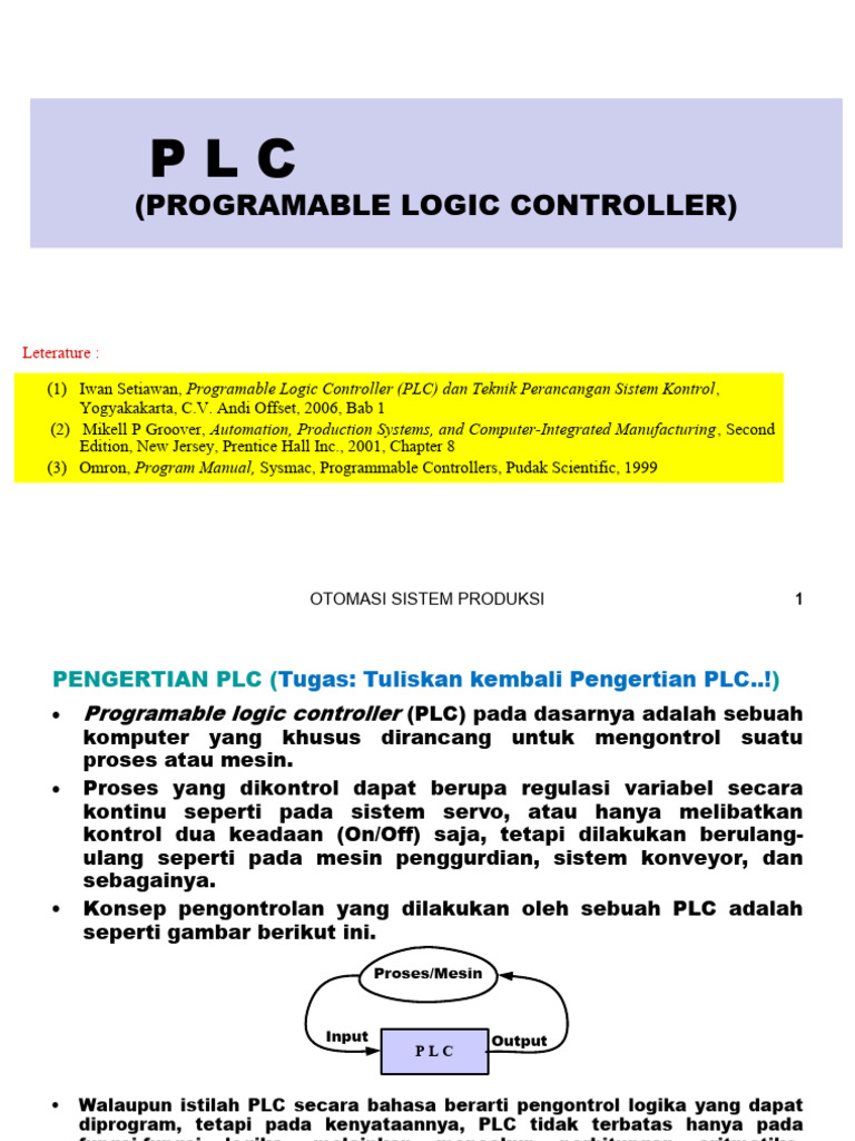 1a. BAHAN, - Programable Logic Controller | PDF