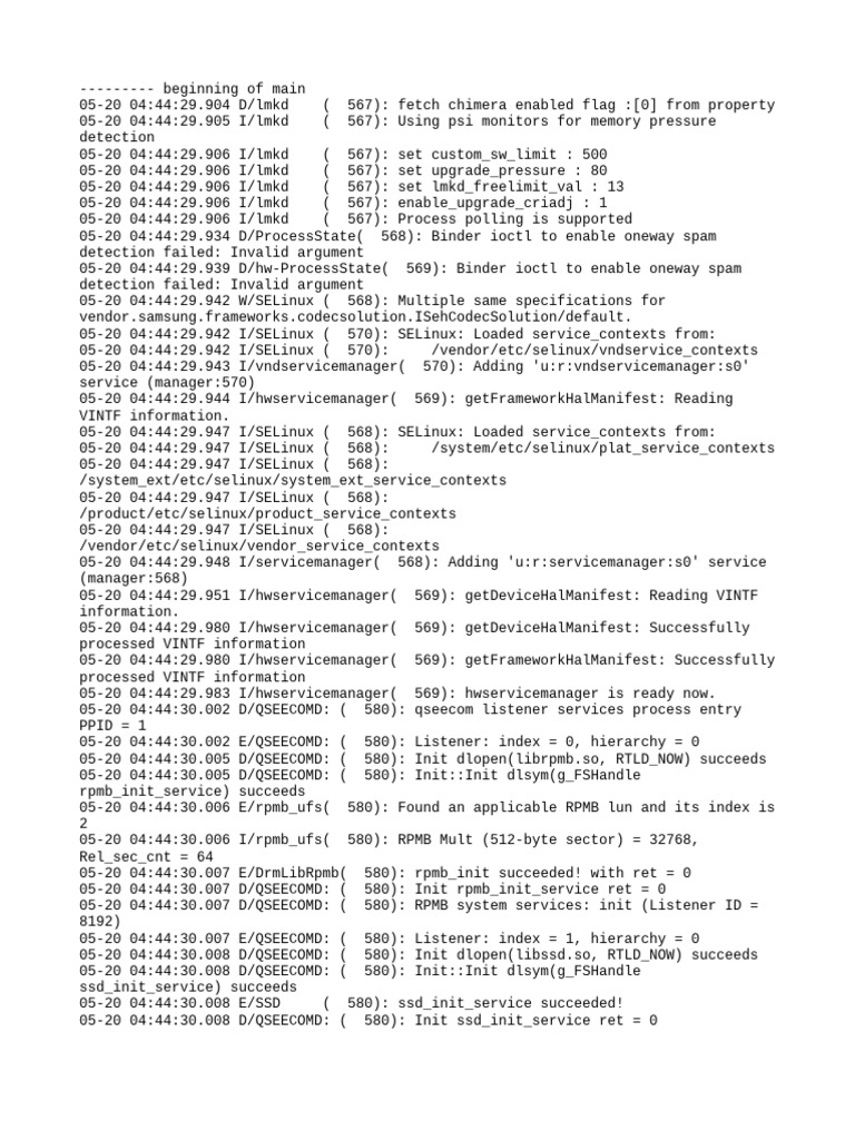 Logcat Prev Csc Log | PDF | Proprietary Software | Software